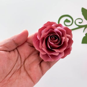 Paper Flowers PDF Tiny Rose #12 Printable Paper Flower Templates ...