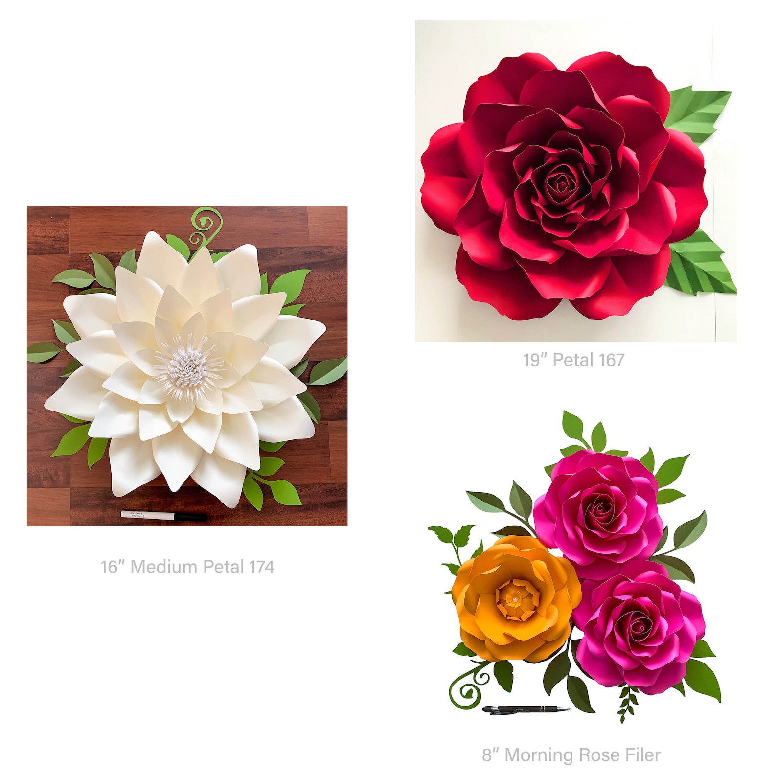 Paper Flower Wall Flower Templates Recreate the Massive Paper Flower ...