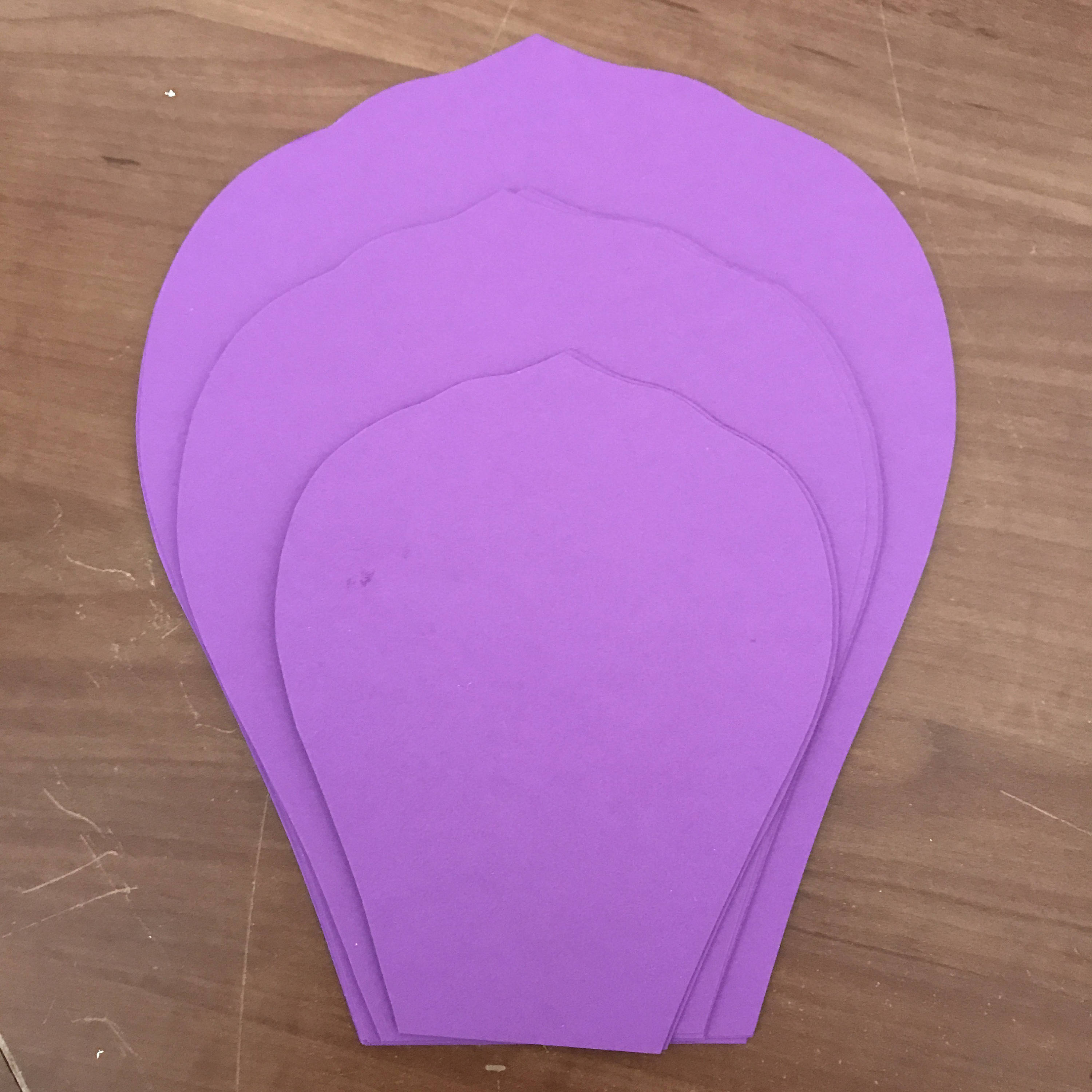 Petal 17 PDF Printable Giant DIY Paper Flower Templates | Etsy