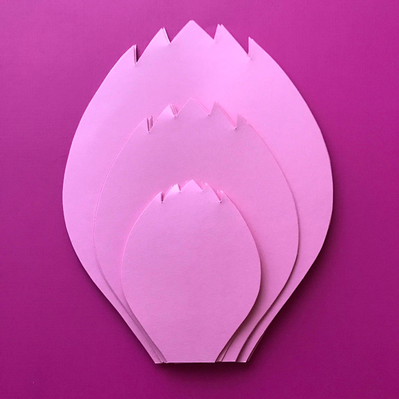 Paper Flowers PDF Petal 46 Paper Flower Template With Base - Etsy