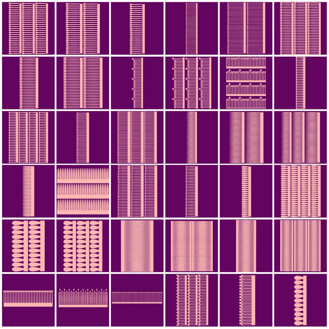 36 Fluffy Center Components in SVG PNG DXF to Make Multiple N Unlimited ...