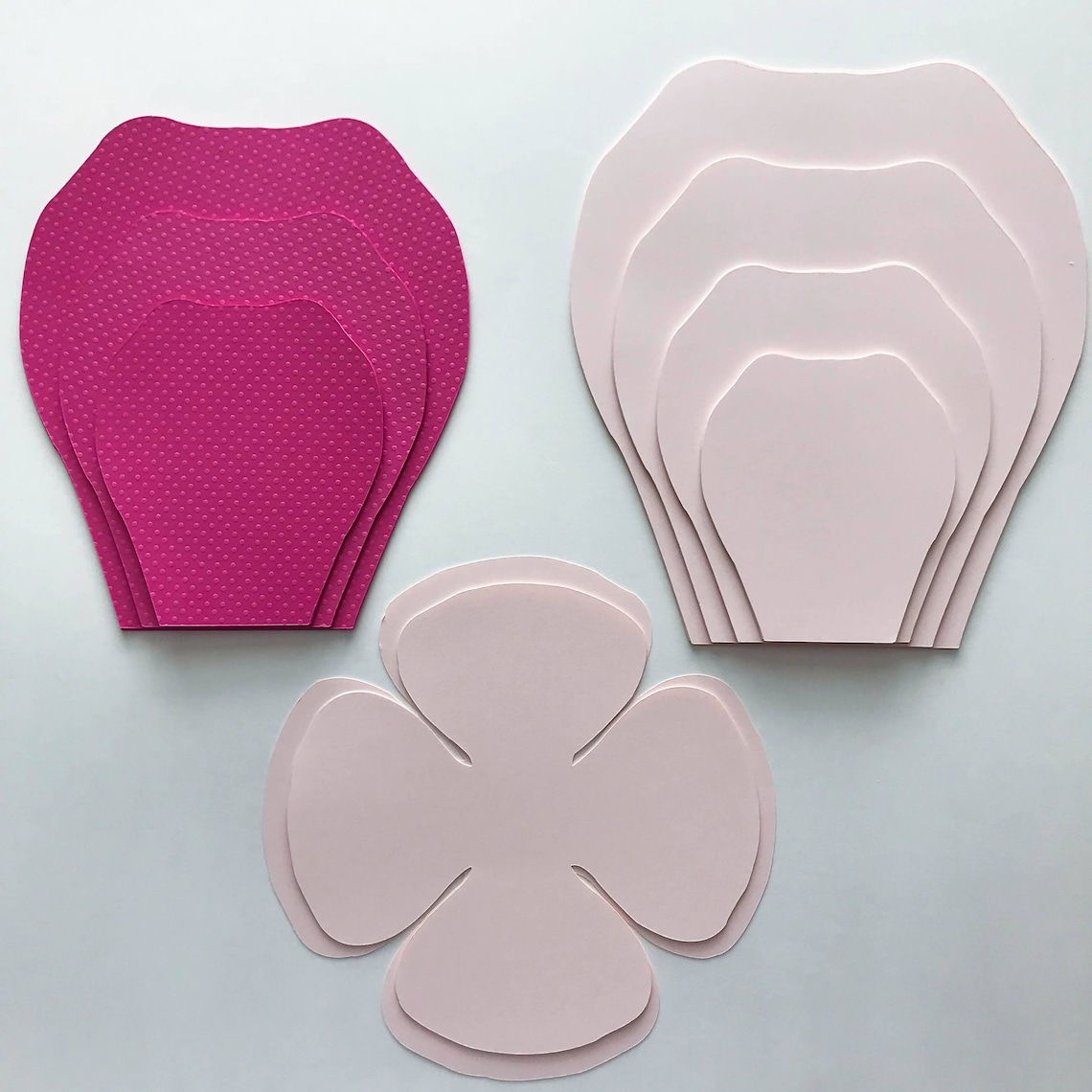 SVG PNG DXF Petal 19 Cut File Template for Diy Giant Paper Flowers W ...