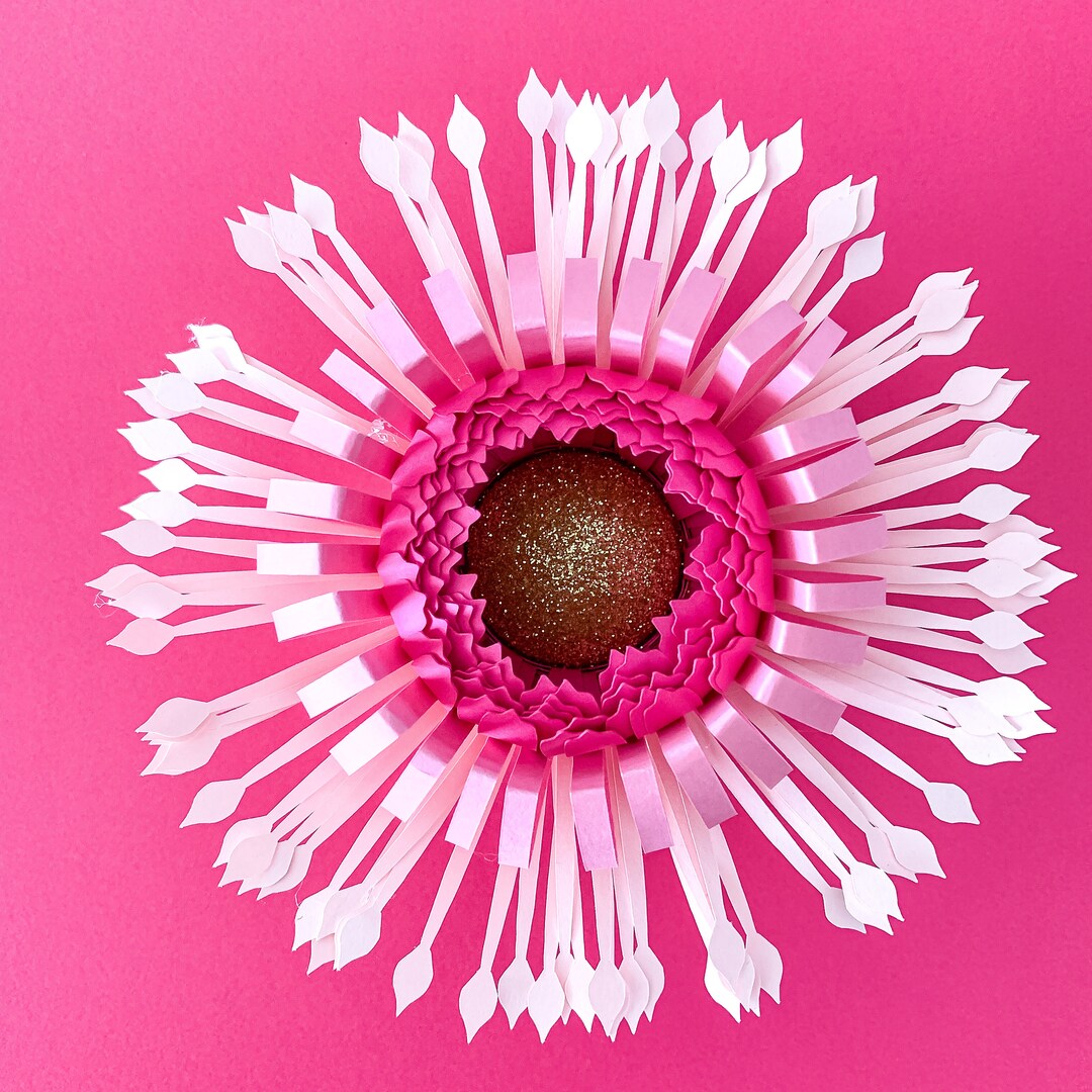 Fluffy Center 4 Paper Flower Center Component for Cutting Machine Like ...