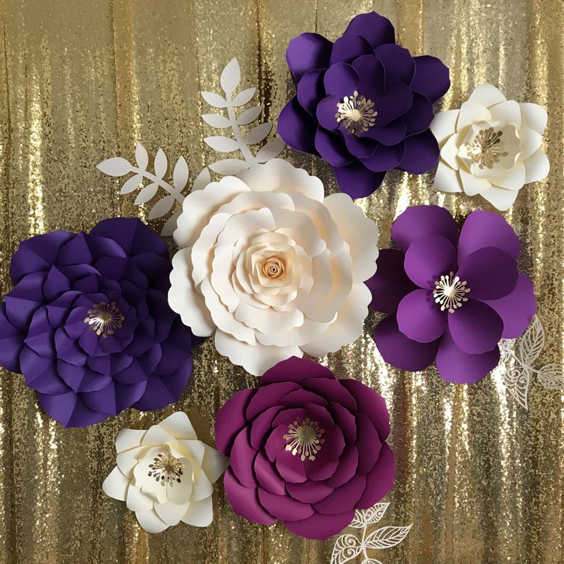 Petal 17 PDF Printable Giant DIY Paper Flower Templates - Etsy