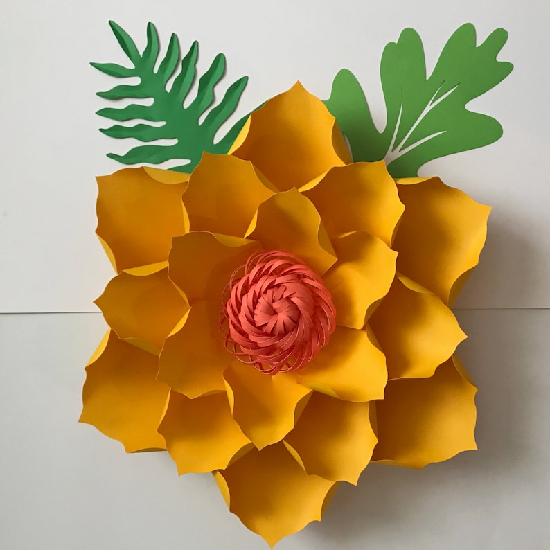 PDF Petal 6 Printable Paper Flowers Template for trace and cut | Etsy