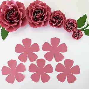 Paper Flowers PDF Tiny Rose #12 Printable Paper Flower Templates ...