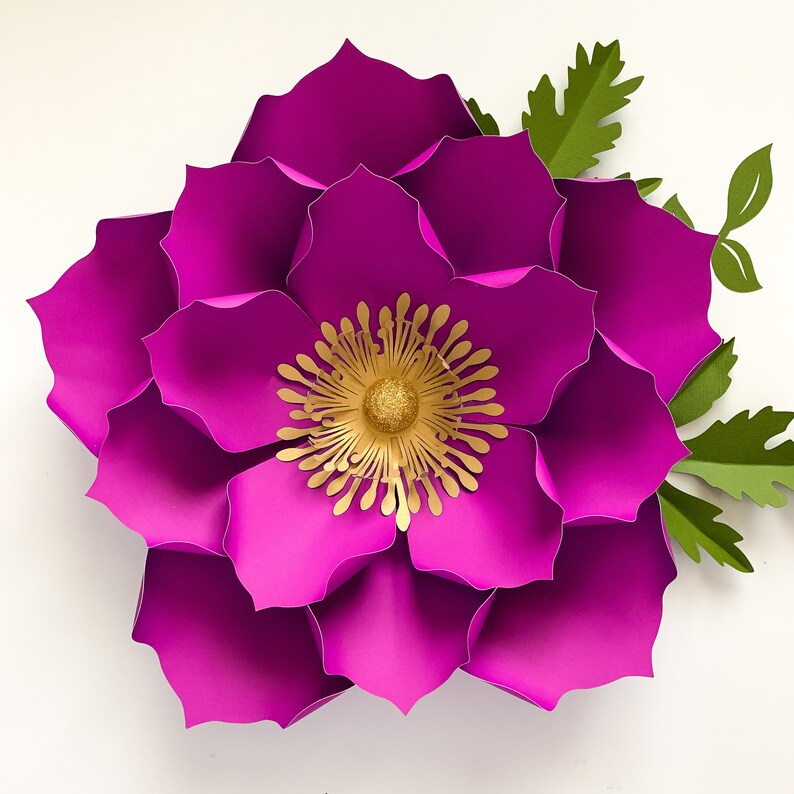 PDF Petal 6 Printable Paper Flowers Template for trace and cut | Etsy