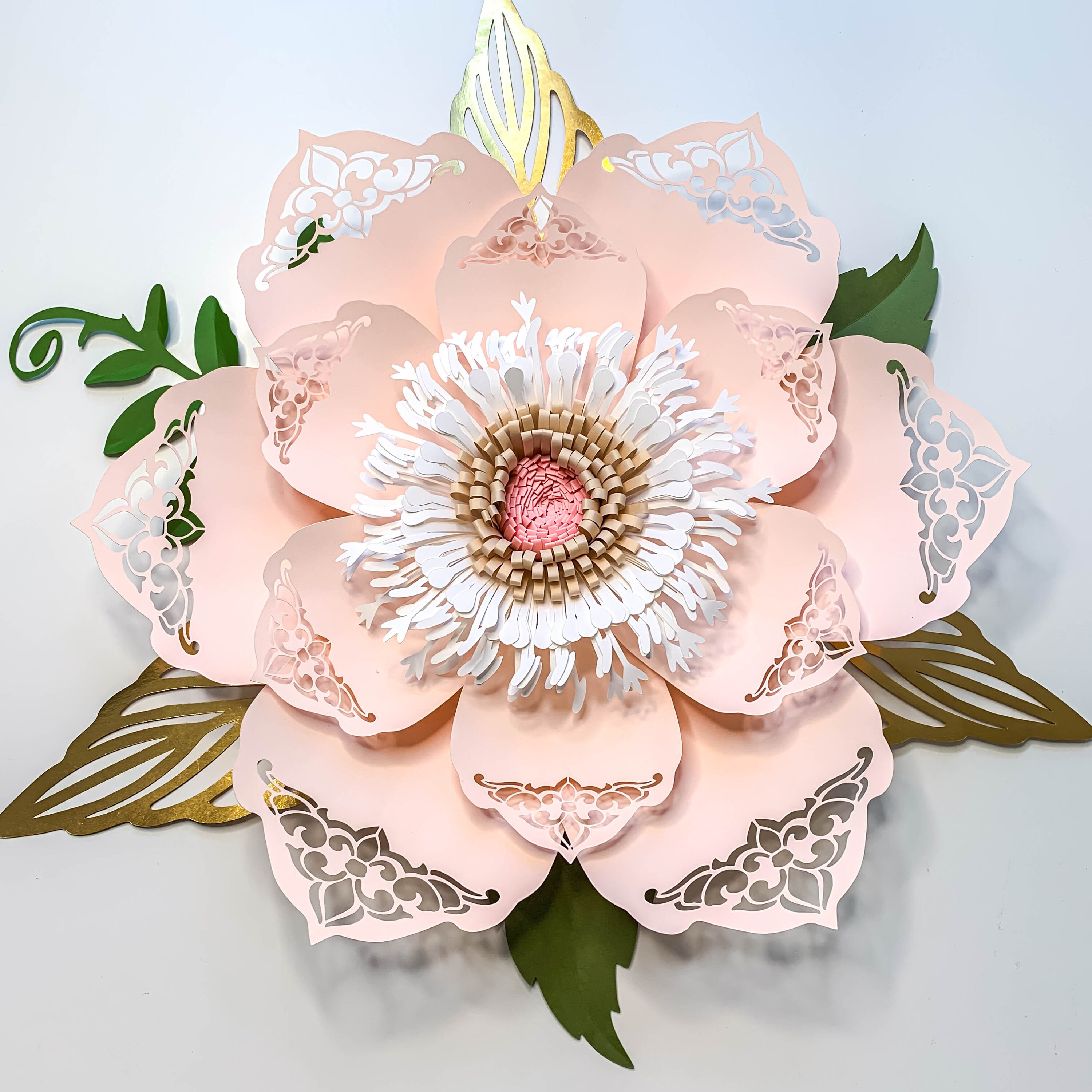 Petal 169 Set SVG PNG DXF Cut Files Paper Flowers Template for Cutting ...
