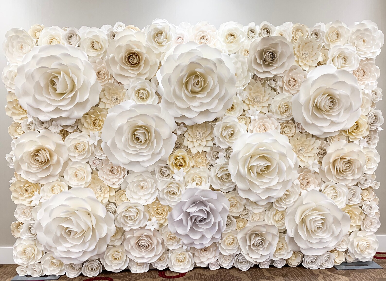 Paper Flower Wall Flower Templates Recreate the Massive Paper Flower ...