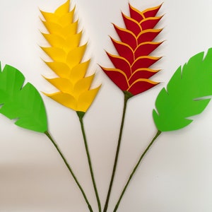 PDF Birch of Paradise Tropical Flower Paper Flower Template, Handcut ...