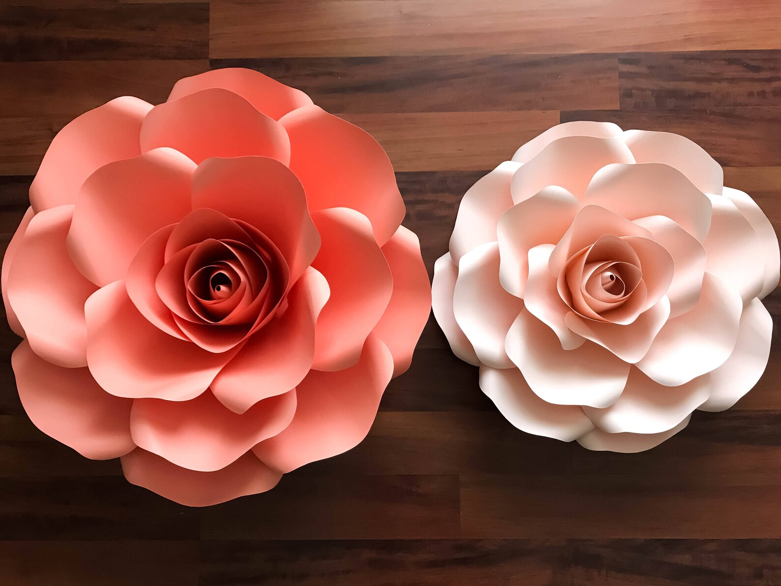 Paper Flowers PDF Combo of 5 sizes Rose Paper Flower Template | Etsy