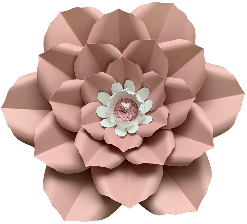 Petal 17 PDF Printable Giant DIY Paper Flower Templates Wedding Decor ...