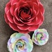 3 Sizes Charry Rose Paper Flower Templates Stencil Pattern - Etsy