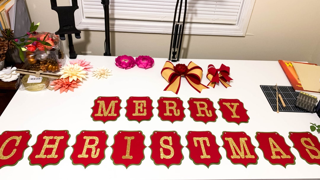 Christmas Banner Diy Project | Template | Stencil | Pattern | Holiday ...