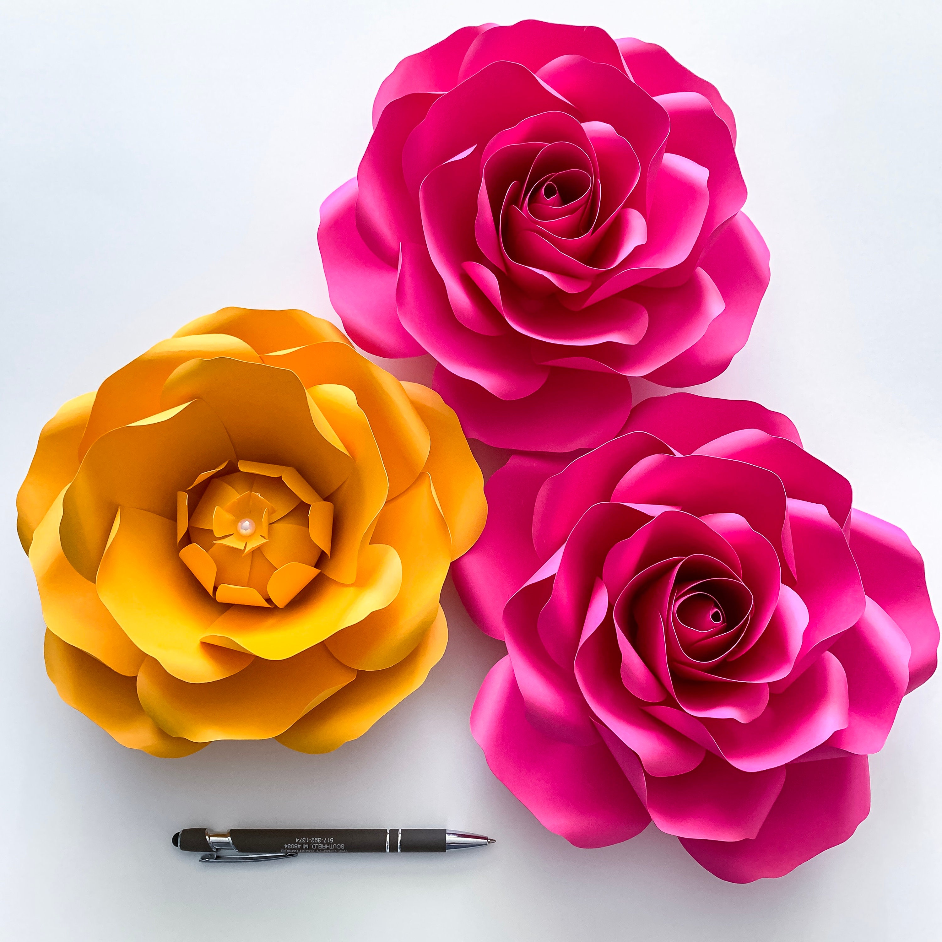 SVG PNG DXF Morning Rose Template for Cricut and Silhouette | Etsy