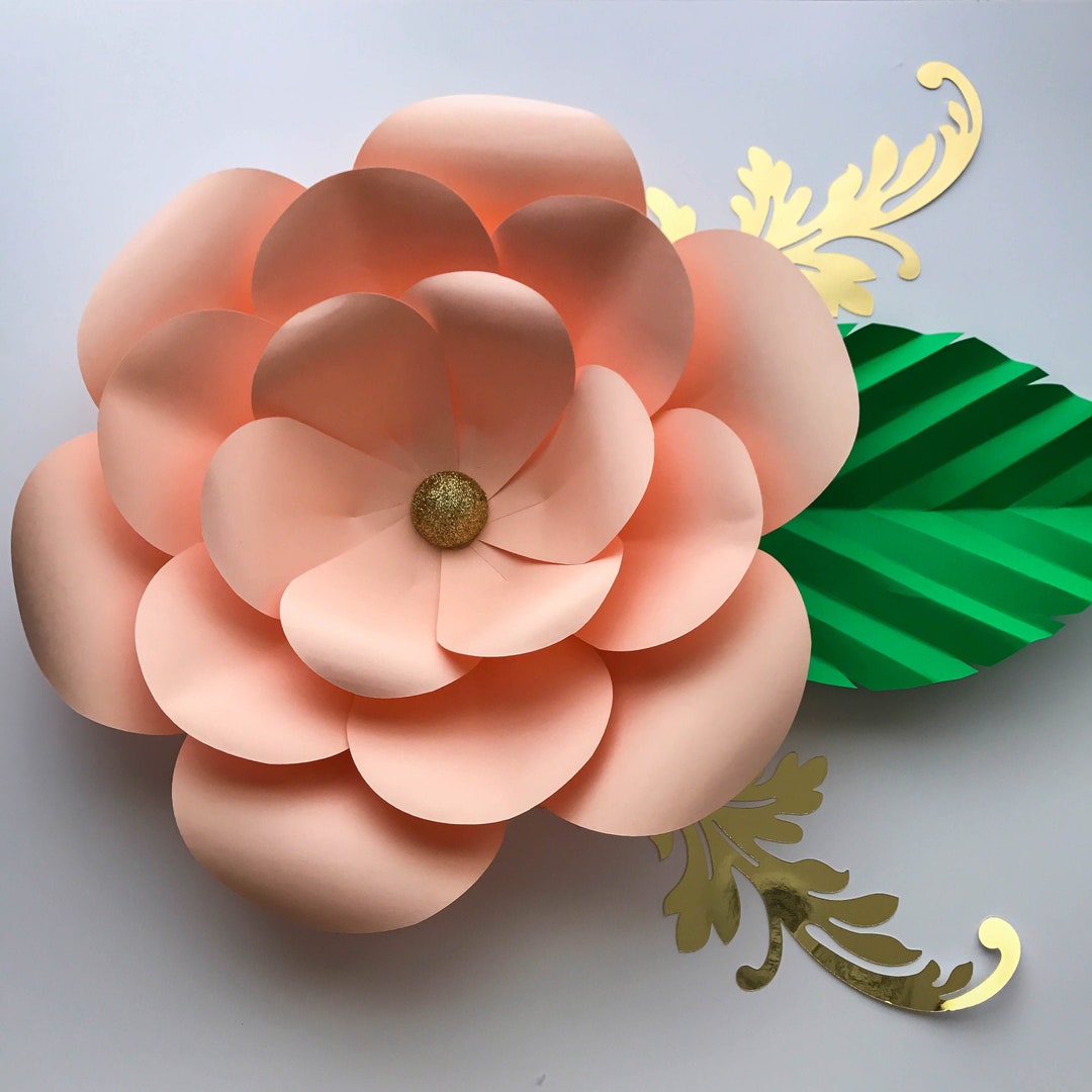 SVG DXF Paper Flowers Petal 1 Template for Cutting Machine Flat Center ...