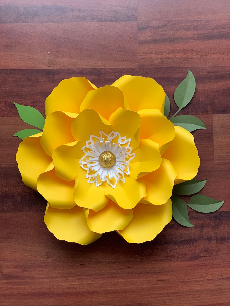 SVG PNG DXF Petal 14 Paper Flower Templates Cut files for | Etsy