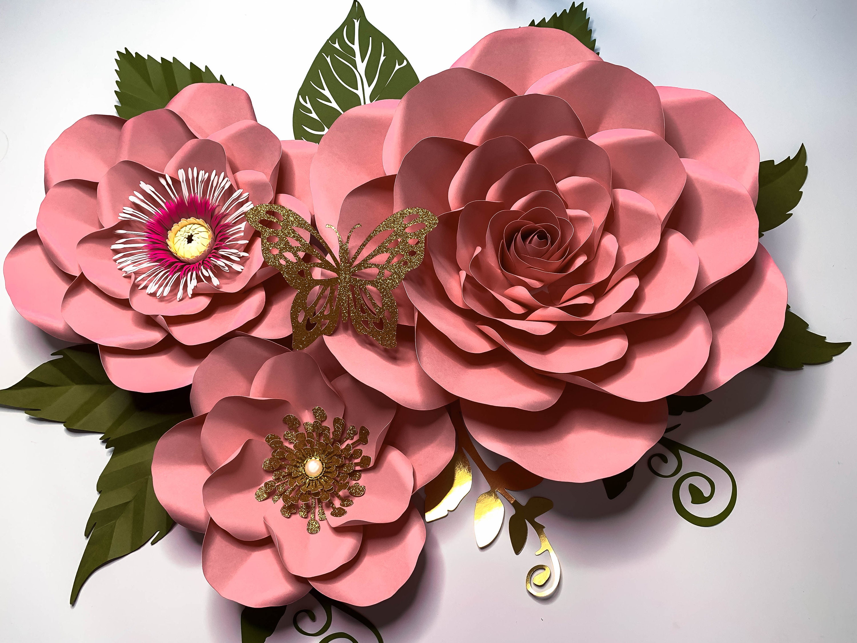 Petal 3 PRINTABLE PDF DIY Giant Paper Flower Templates Trace | Etsy