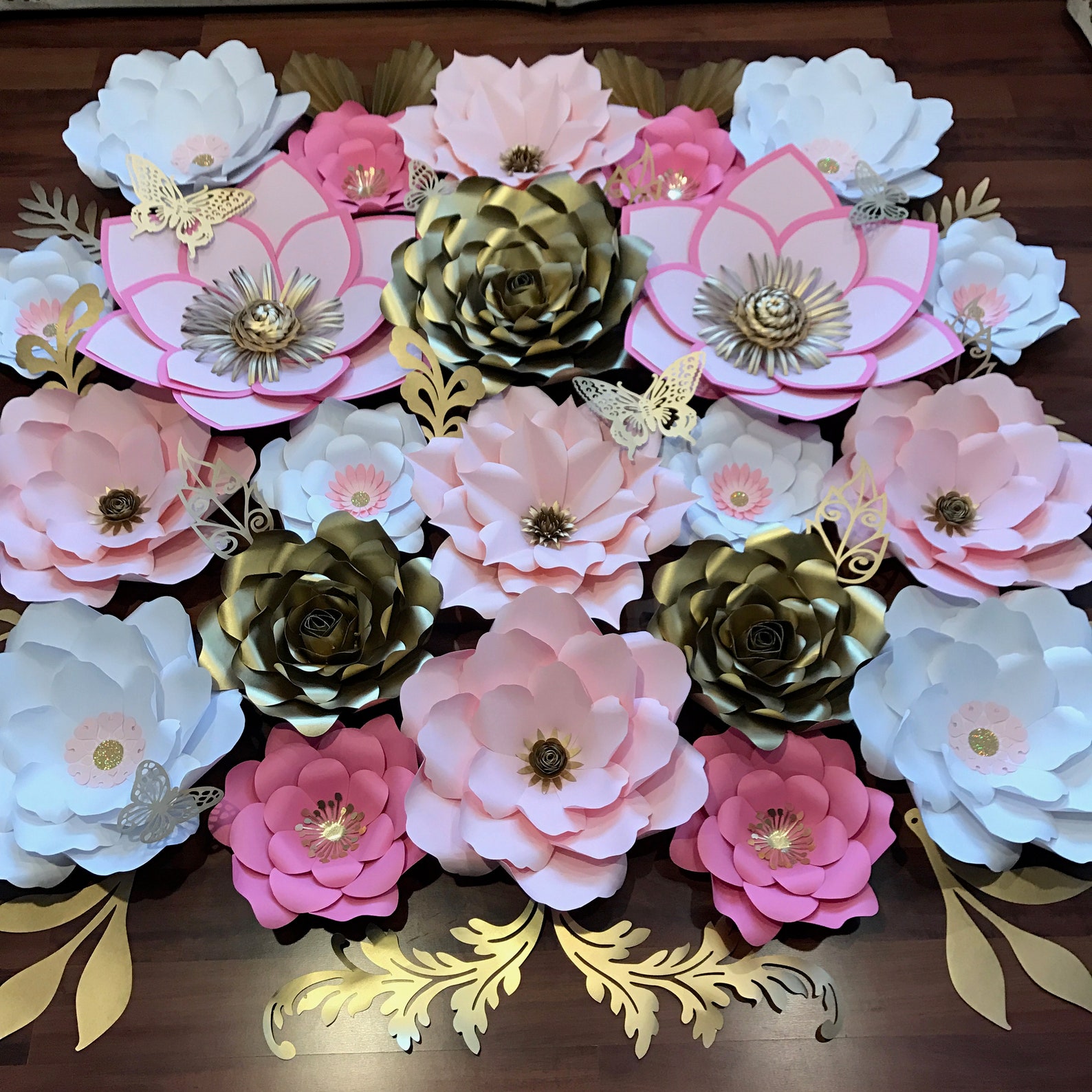 PDF Petal 5 Printable Paper Flowers Template for Trace and Cut Purposes ...
