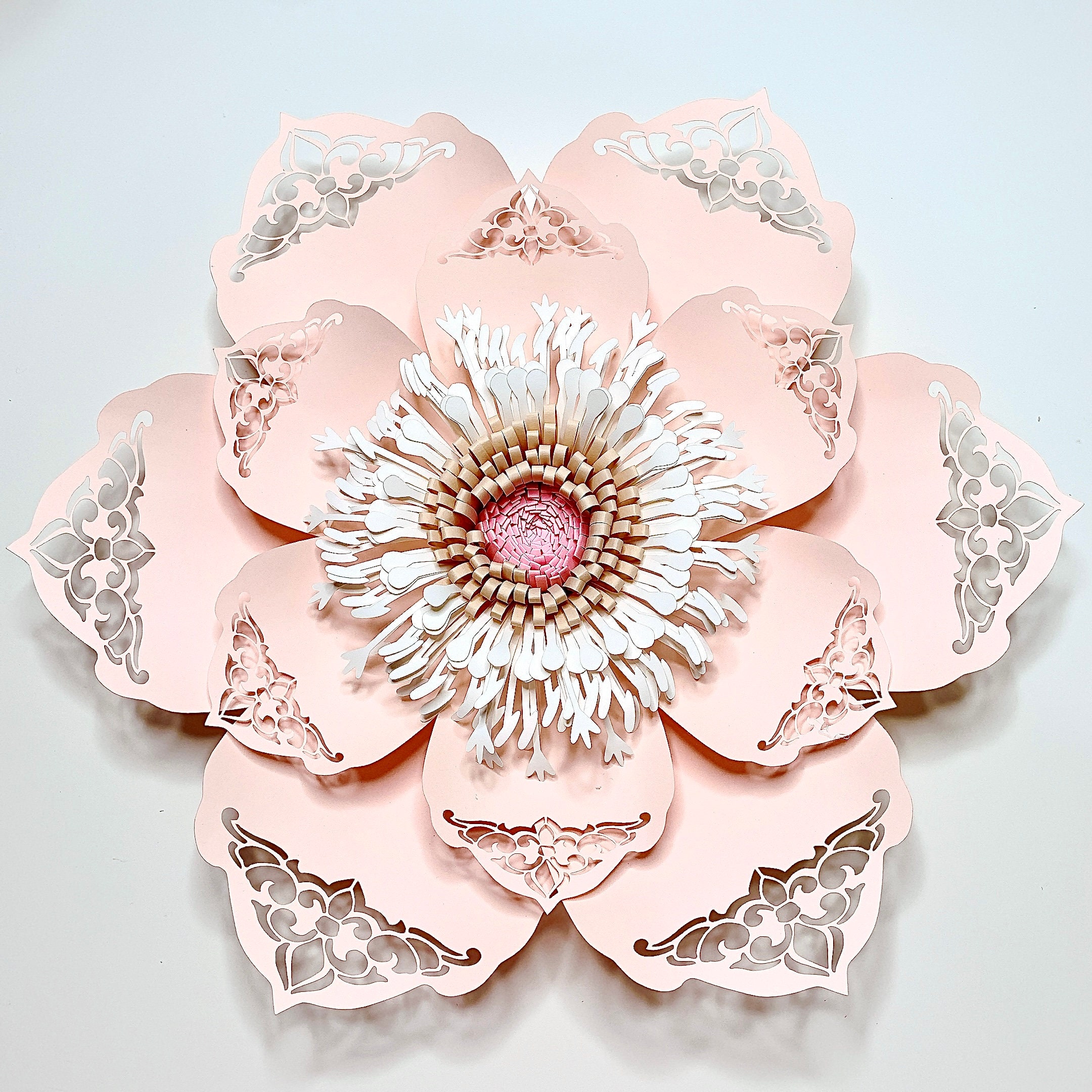 Petal 169 Set SVG PNG DXF Cut Files Paper Flowers Template for Cutting ...