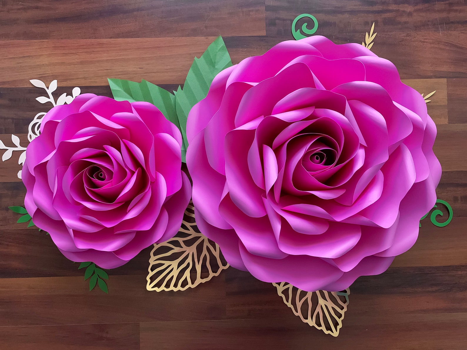 Extra Large PDF Full Size Rose 6 Template 30-34 Inches Rose - Etsy