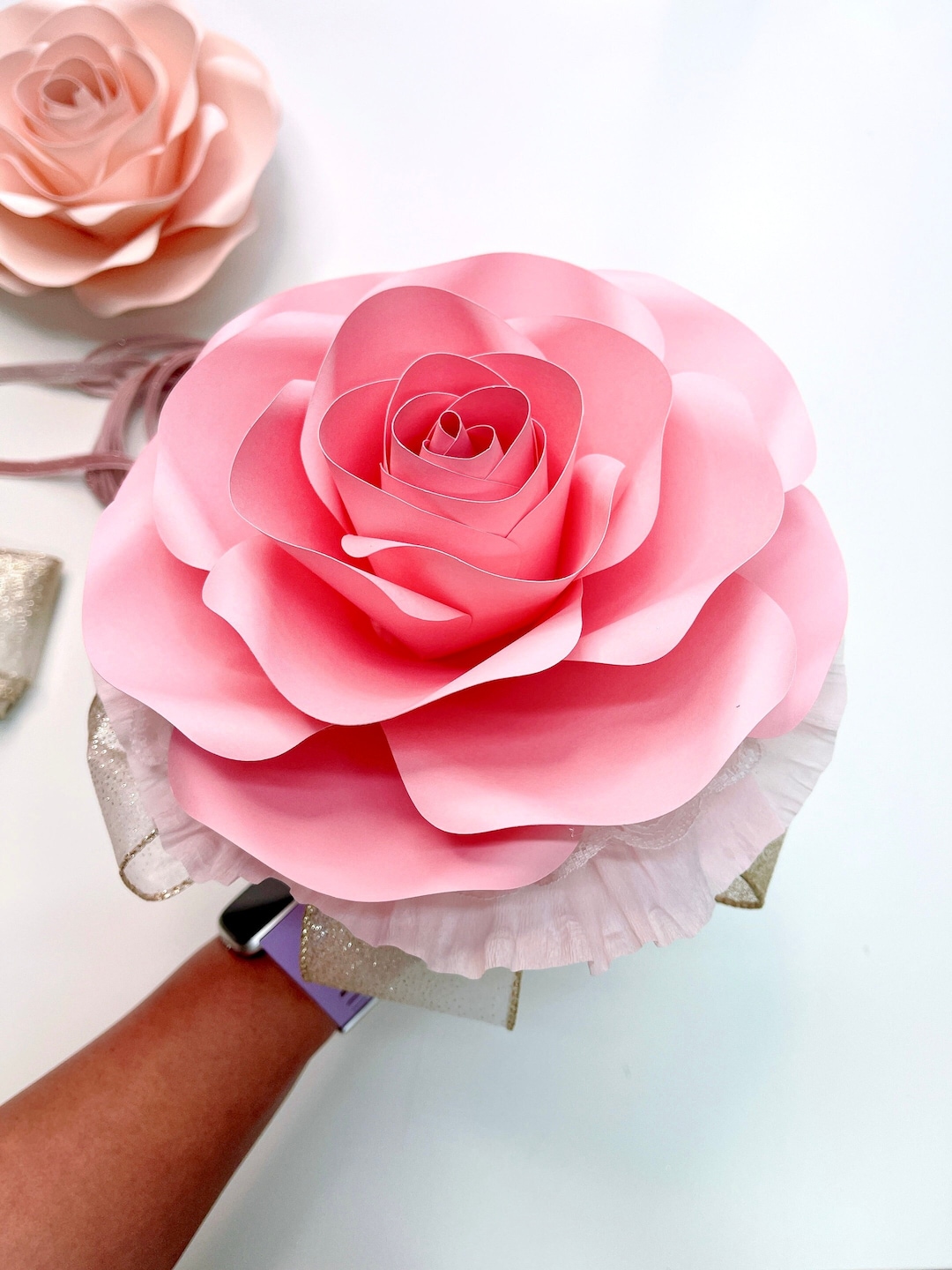 Small Rose SVG PNG DXF Tiff Small Rose Petal Template, Digital Version ...