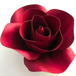 ROSE Bud PDF Templates for Paper Flowers Become a Rose, Digital Version ...