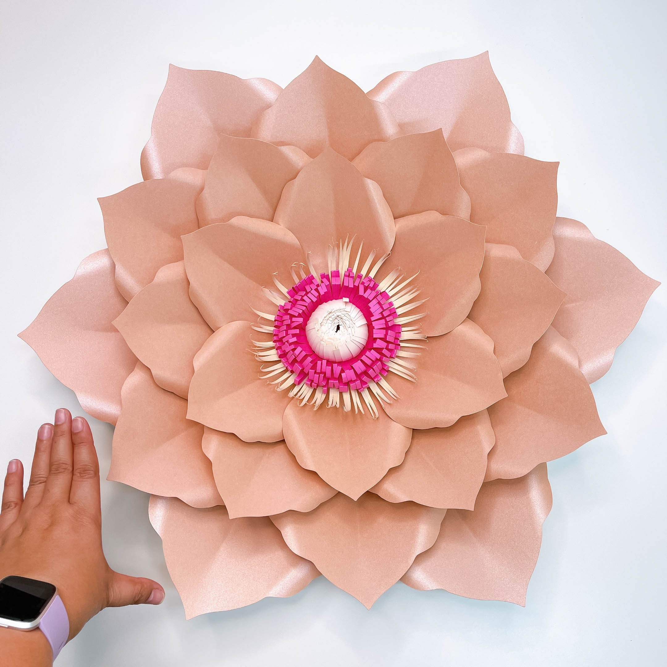 Petal 180 Printable PDF | Trace N Cut DIY Crafting Giant Paper Flower ...