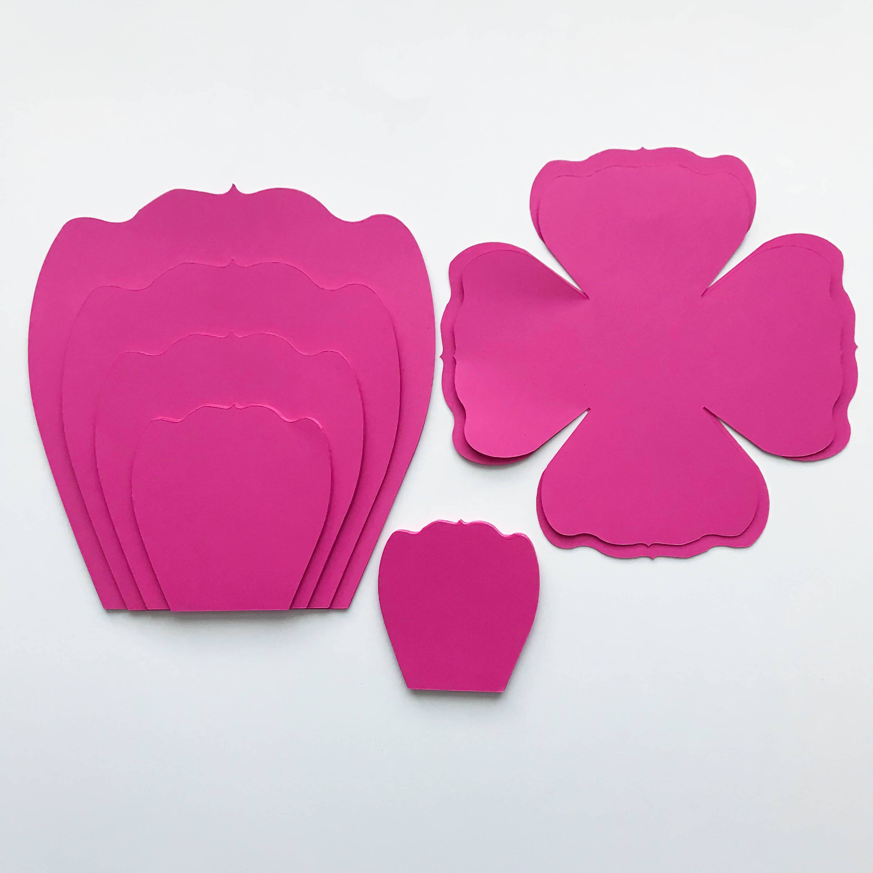 PDF Petal 31 Printable Giant Paper Flowers Template DIY Cut File To Make Unlimited Rose For