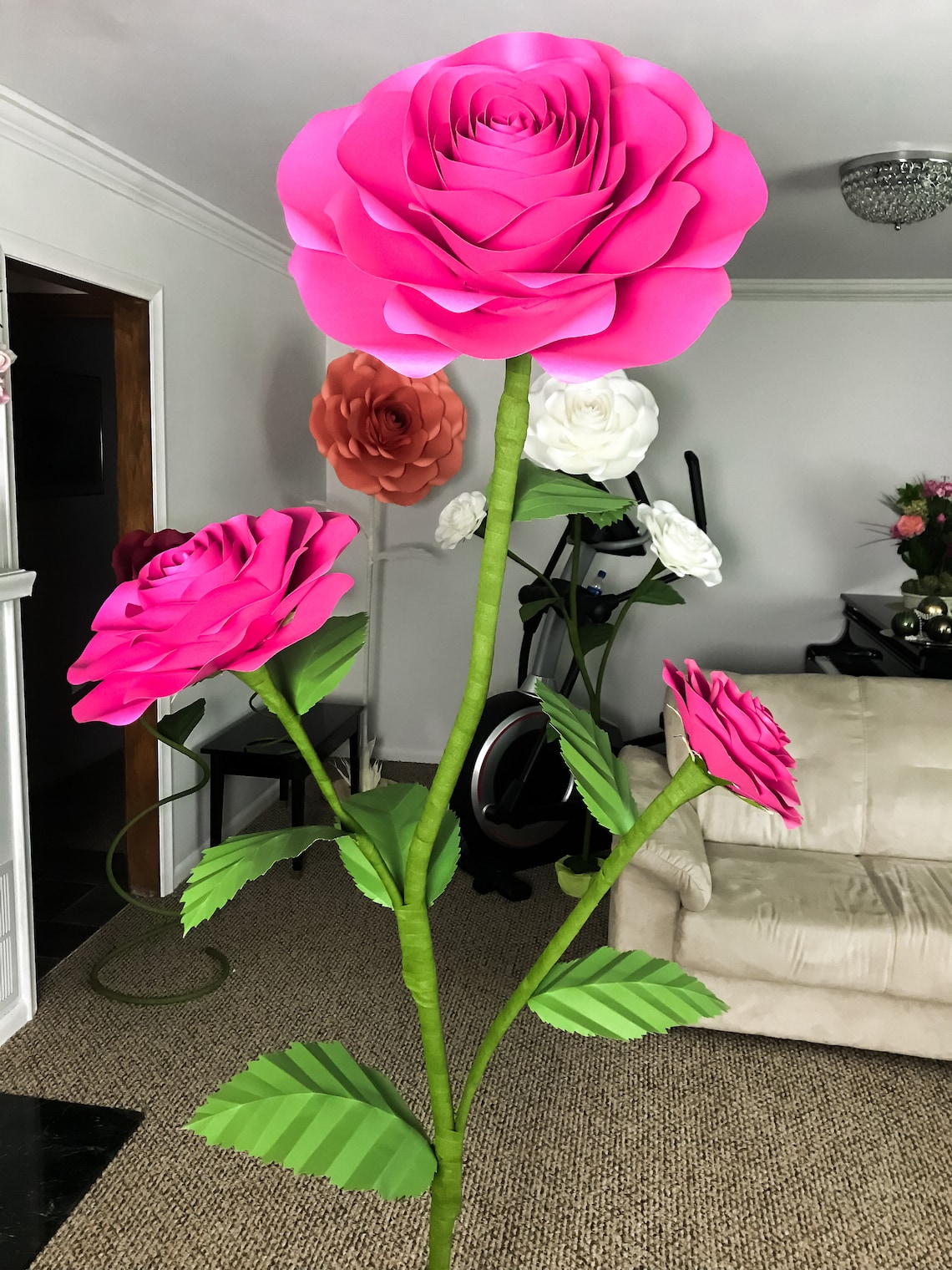 FREE STANDING FLOWER Instant Download Art Paper Flowers | Etsy