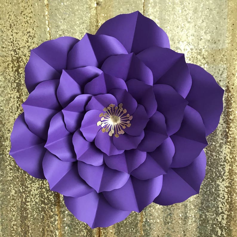 Petal 17 PDF Printable Giant DIY Paper Flower Templates - Etsy