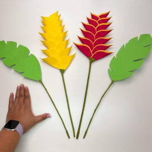 PDF Birch of Paradise Tropical Flower Paper Flower Template, Handcut ...