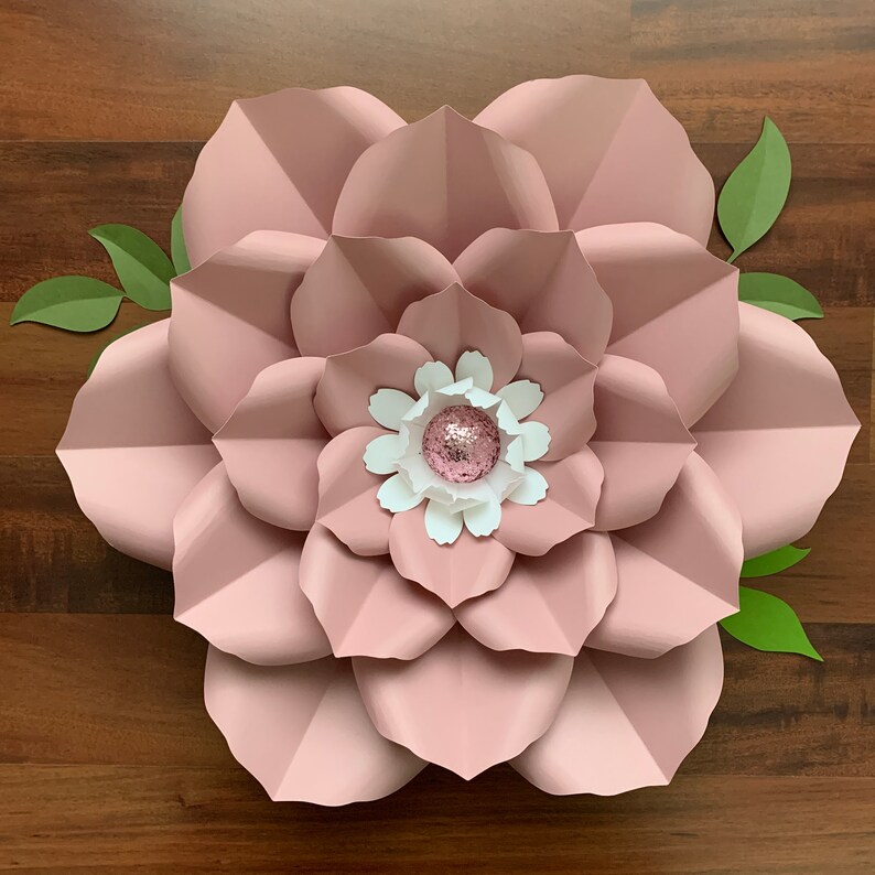 Petal 17 PDF Printable Giant DIY Paper Flower Templates Wedding Decor ...