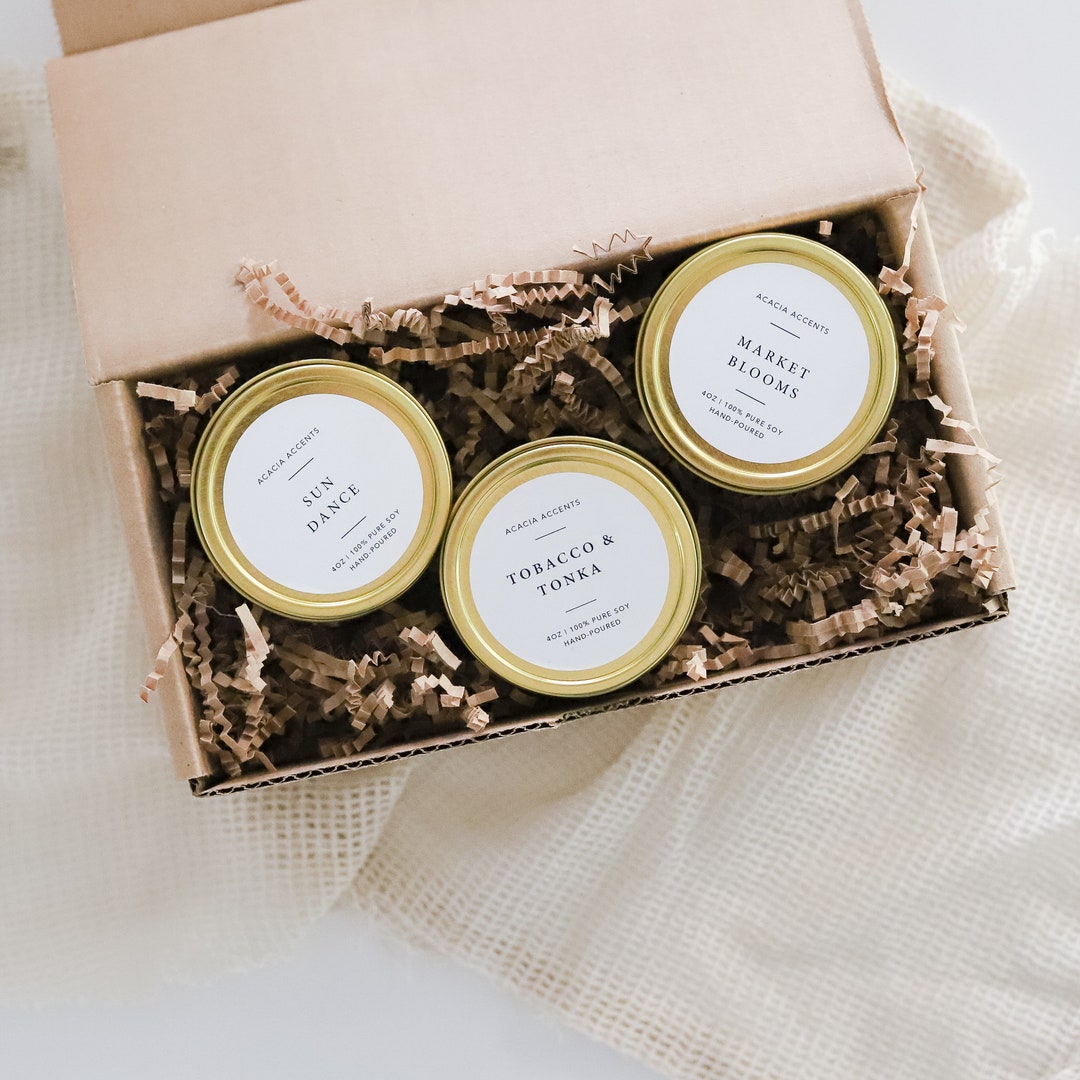 Summer Gift Set 4oz Candle Gift Set Candle Gift Set Set of 3 Candles ...