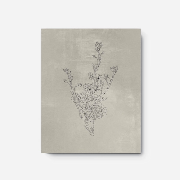 Scribble Flower Art - Etsy