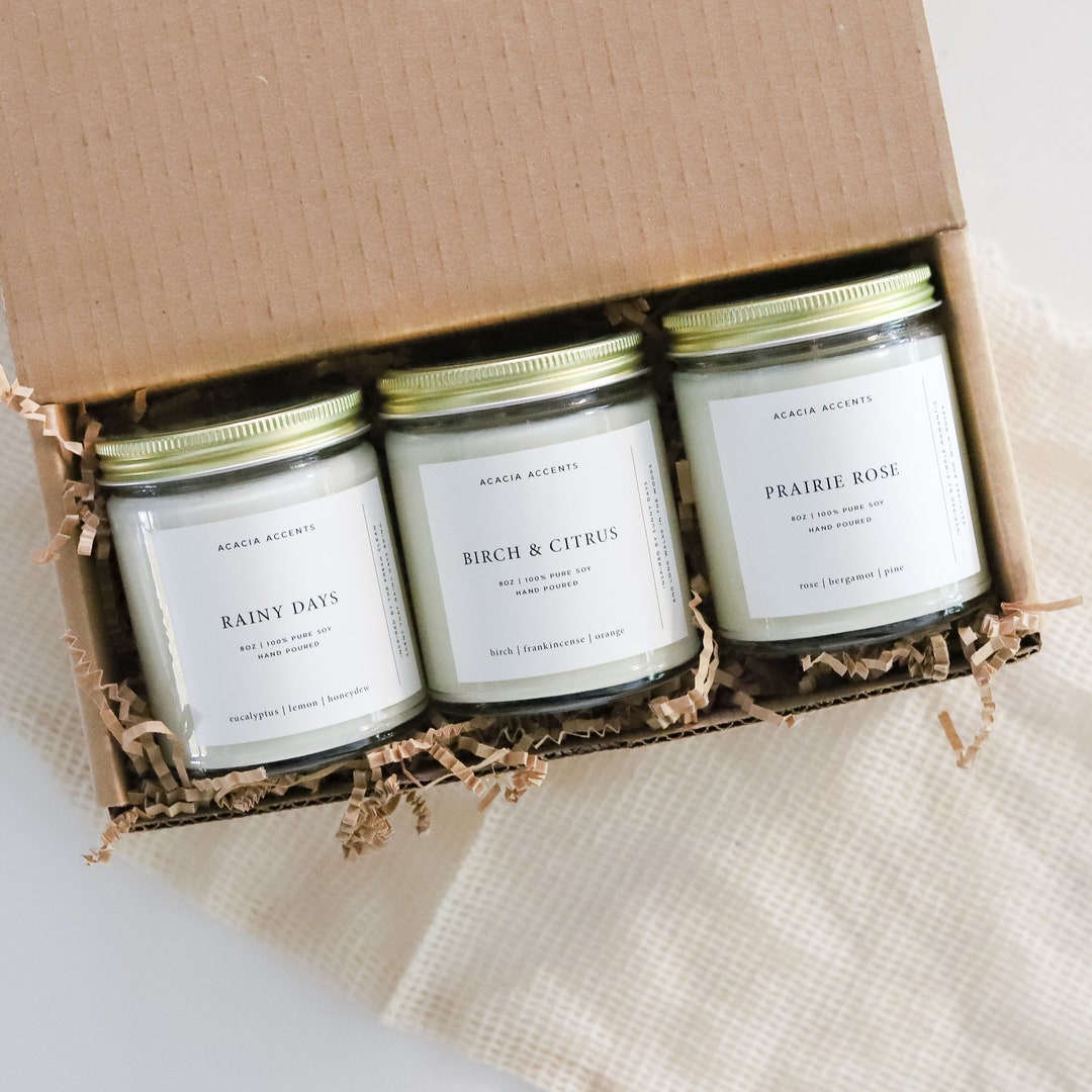 Spring Gift Set | 8oz Soy Candles | Set of 3 Candles | Candle Gift Set ...