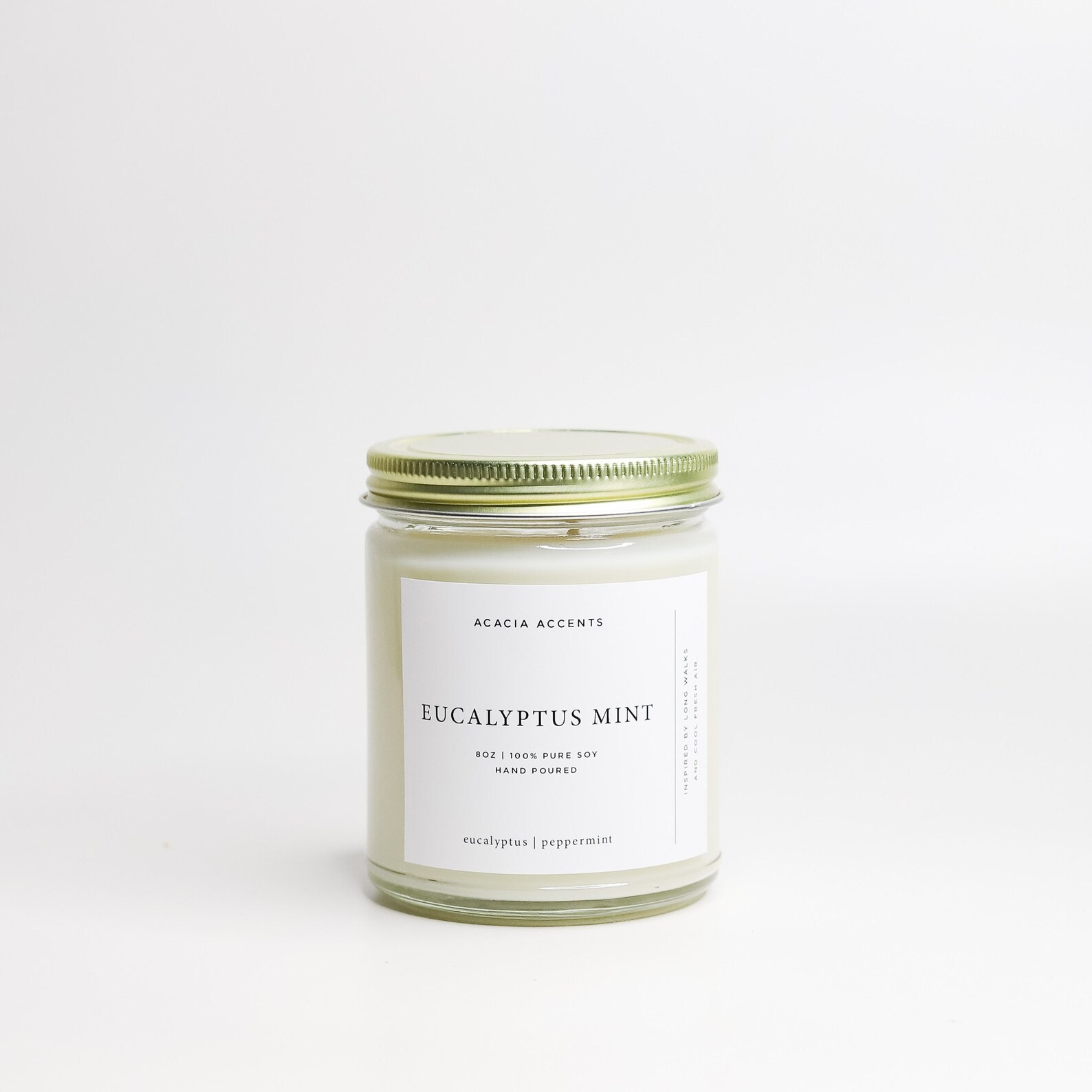 Eucalyptus Mint | Fresh Soy Candle | Essential Oil Infused Candle | Peppermint & Eucalyptus ...