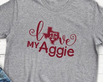 Aggies Love Shirt - Etsy