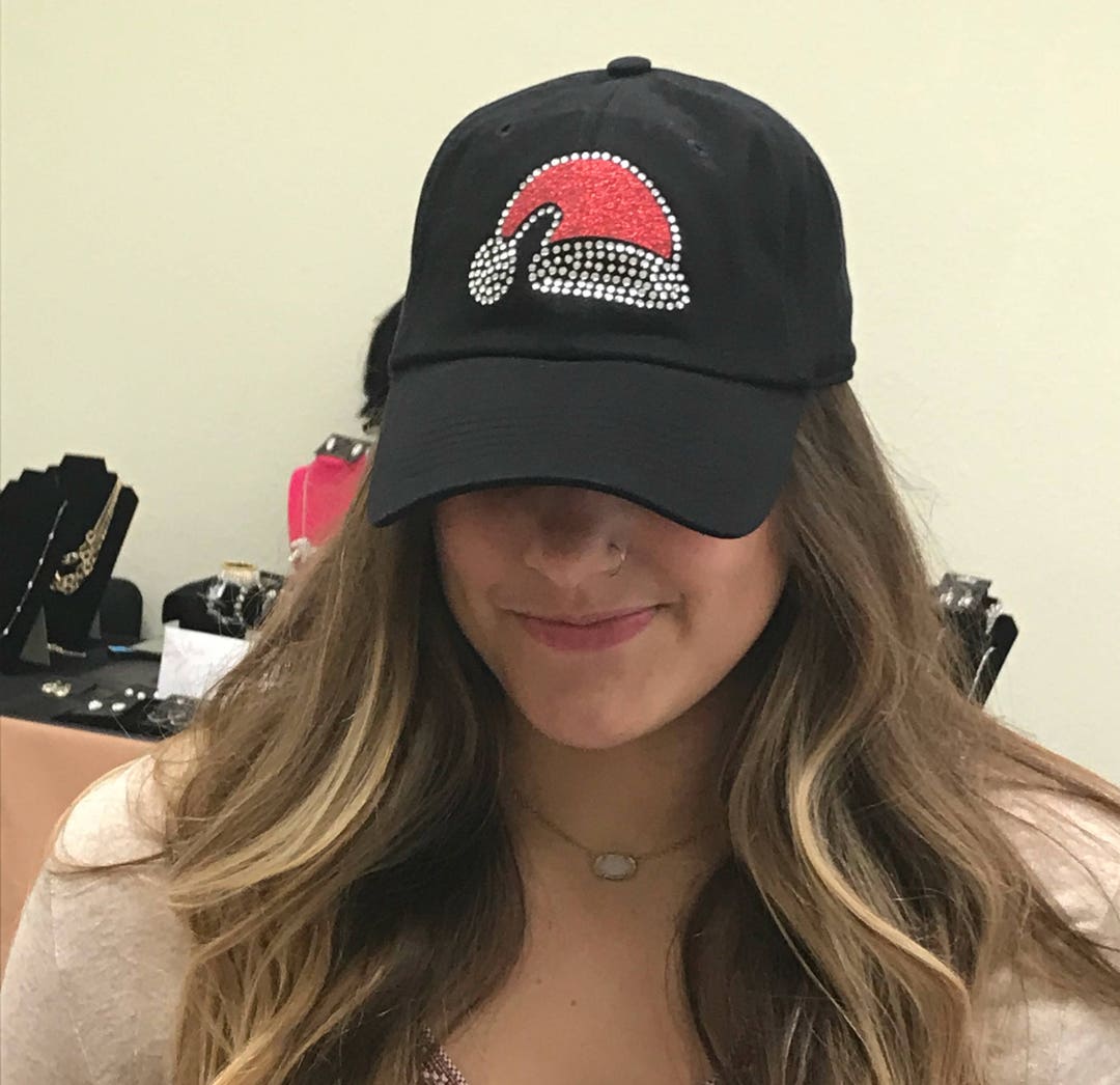 Christmas Hat Christmas Hats Christmas Baseball Hat Distressed Santa ...