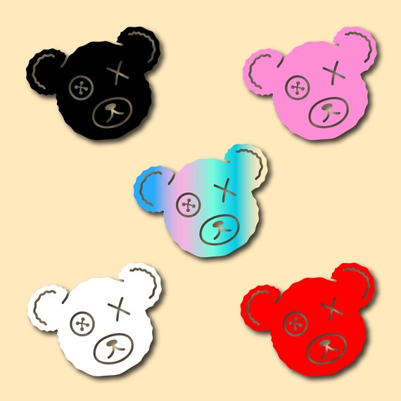 Electronics & Accessories Teddy bear head jdm car decal, peek sticker ...