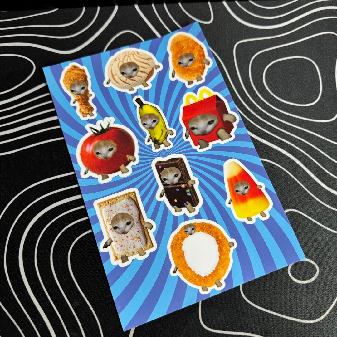 Fruit Cat Meme Sticker Pack Bumper Sticker Memes Car Accessories ...