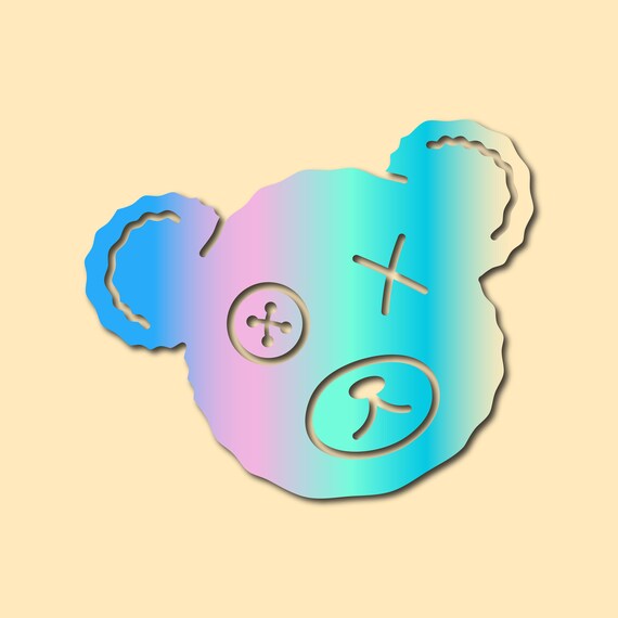 Electronics & Accessories Teddy bear head jdm car decal, peek sticker ...