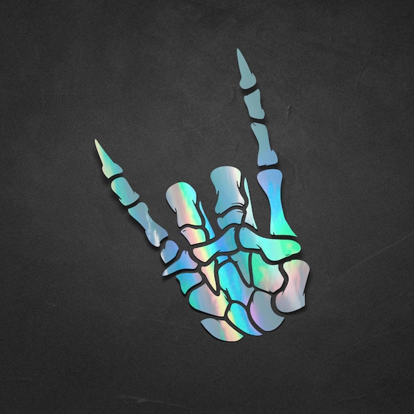 Skeleton Hand Decal - Etsy