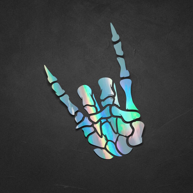 Skeleton Hand Decal - Etsy