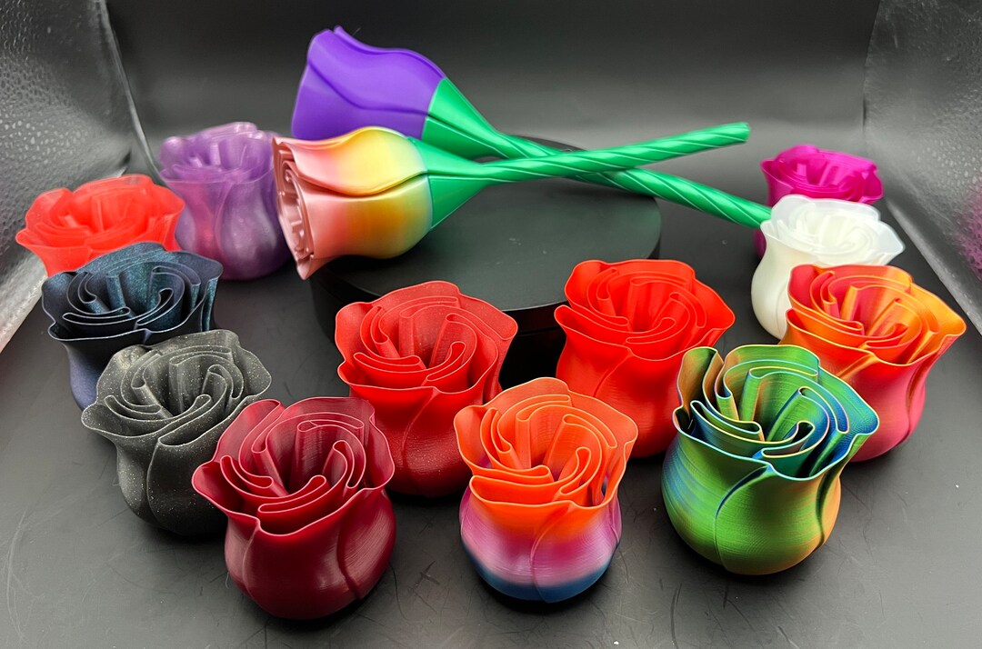 Roses 3D Printed With or Without Stems Valentine's Day Mother's Day ...