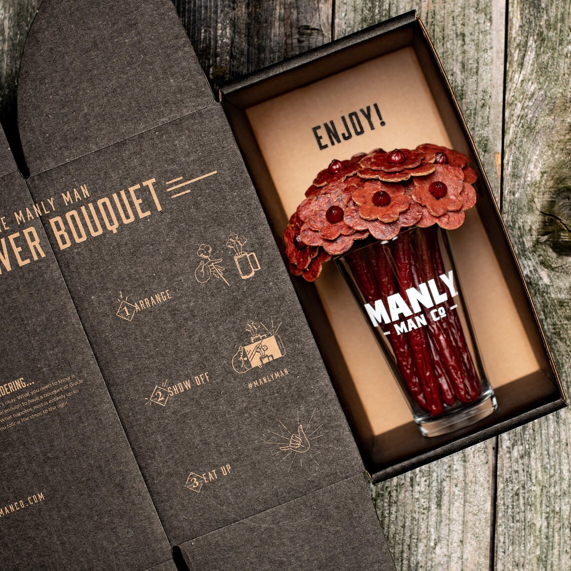 Beef Jerky Flower Bouquet - Etsy