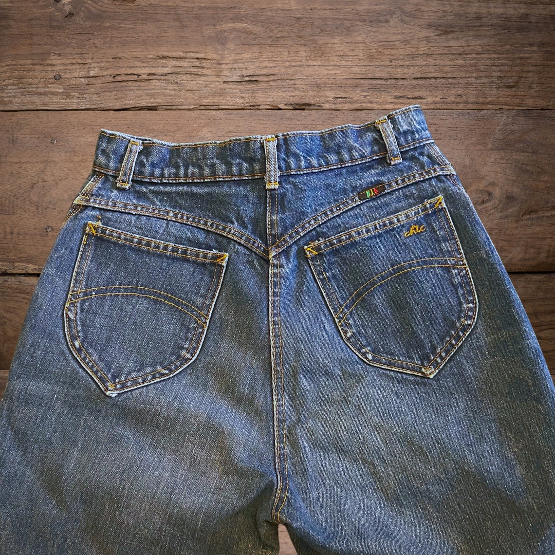 Vintage H.I.S. Chic Woman's Jeans, Straight Leg, 100% Cotton, Monarch ...