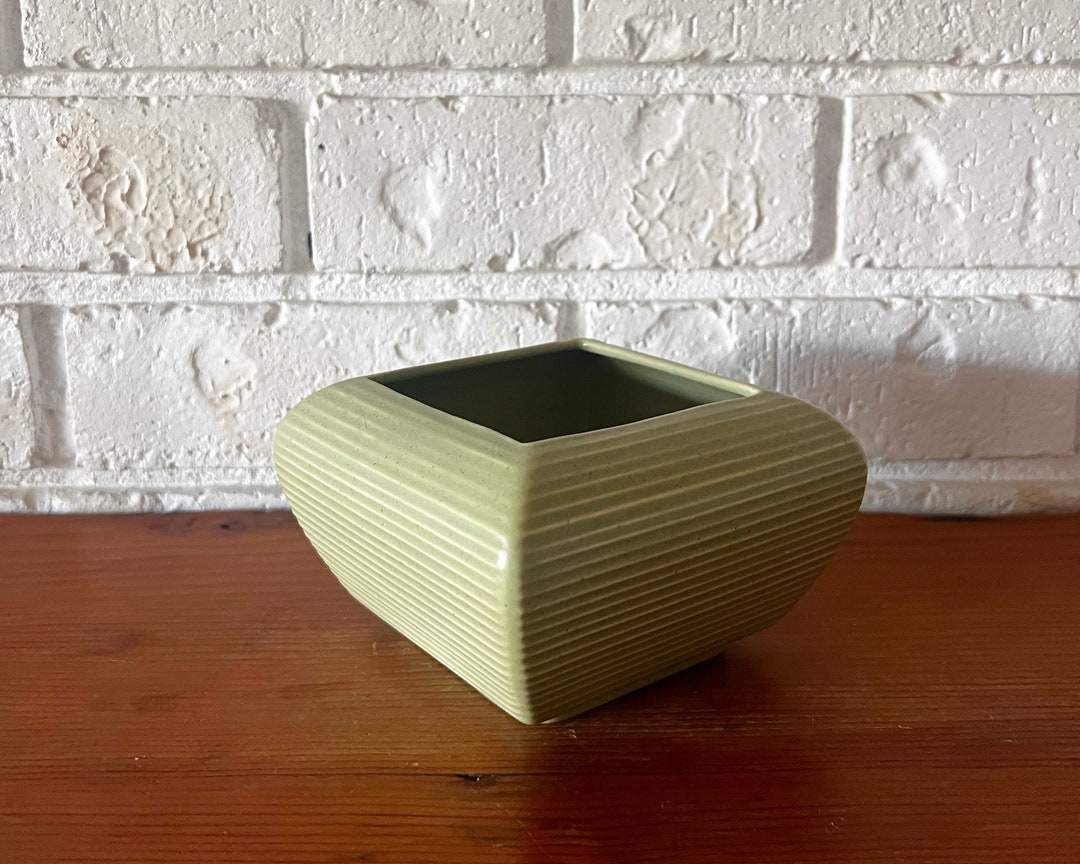 Vintage Mid Century Vase Planter, Miramar of California , Sage Green ...