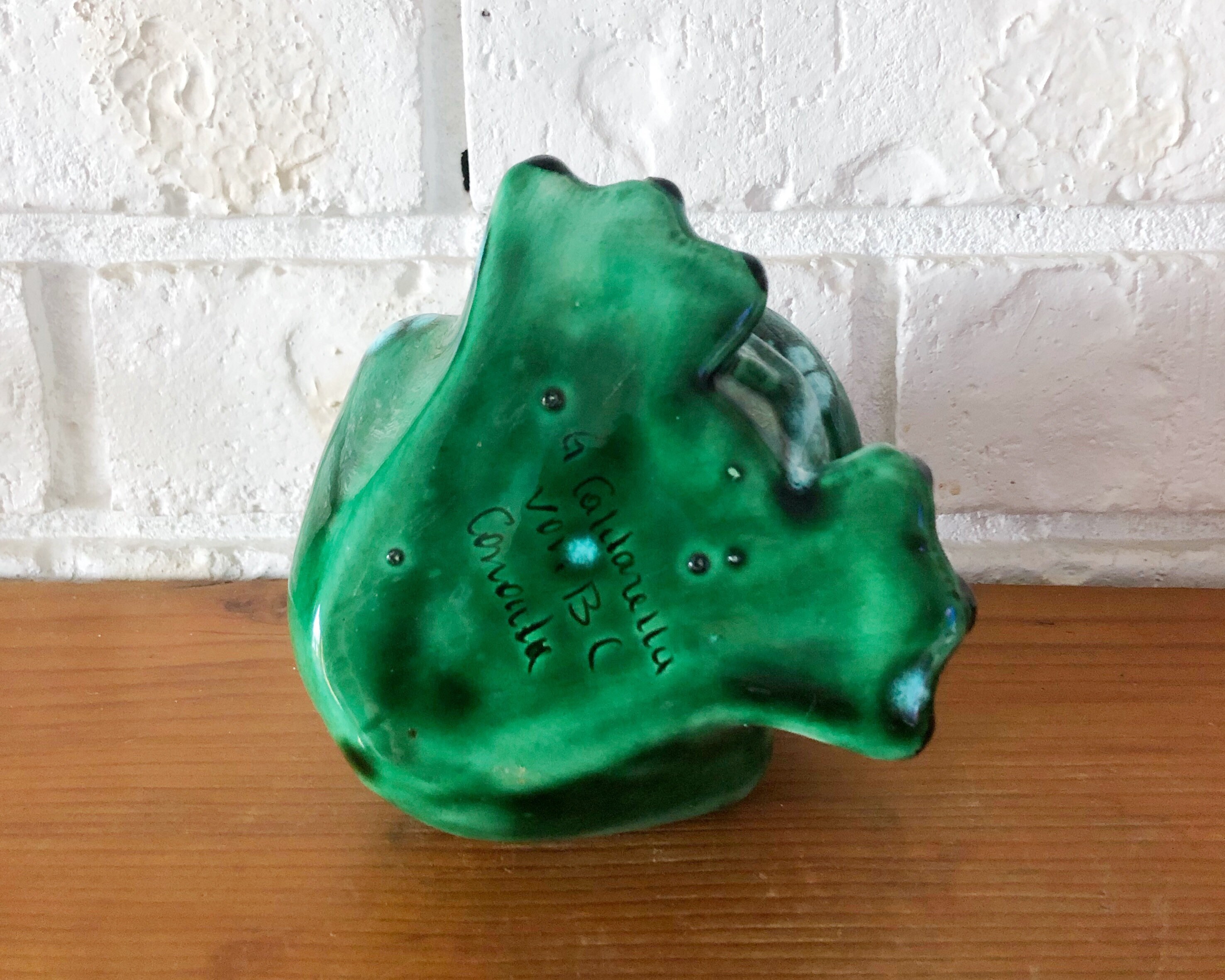 Vintage Kitchen Sink Frog For Scrubby Ceramic Pottery Green | Etsy