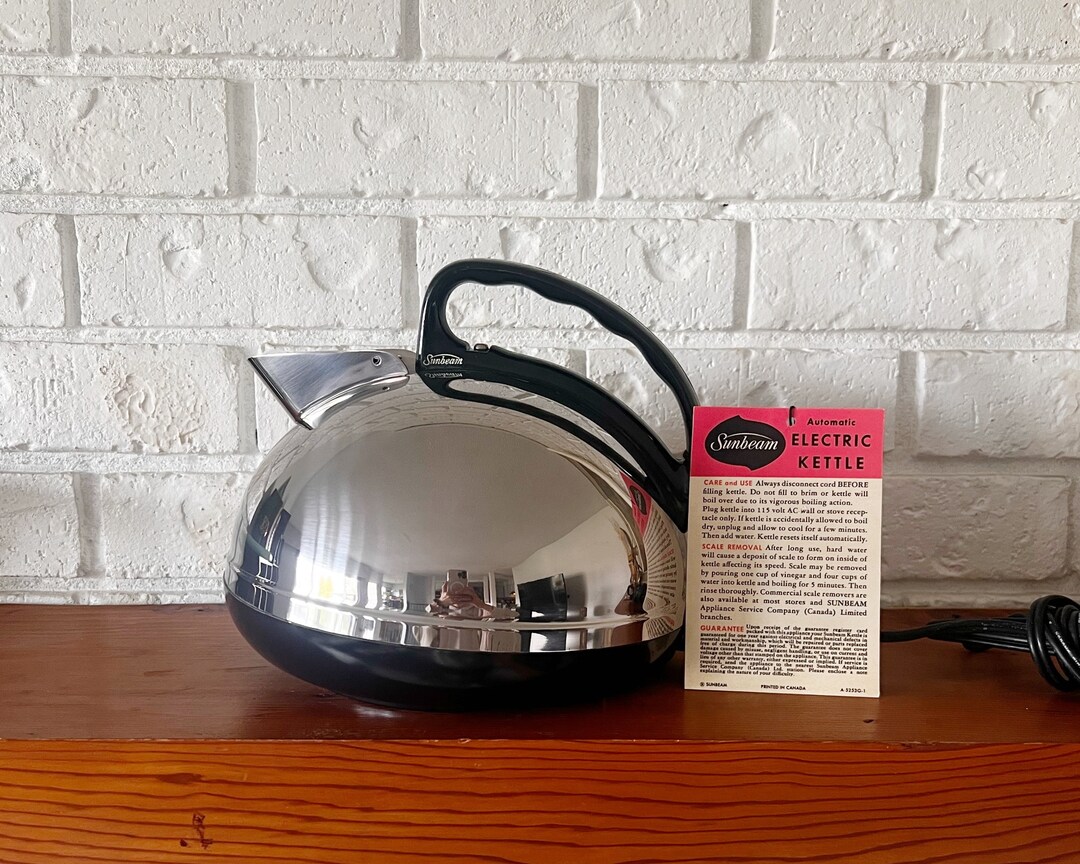 Vintage Sunbeam Automatic Electric Kettle, Chrome, With Tag, Brand New ...